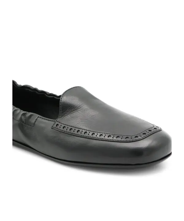 Church's Square Toe Slip-on Loafers - Black