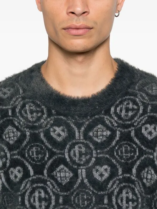 Casablanca Logo-pattern Knitted Jumper