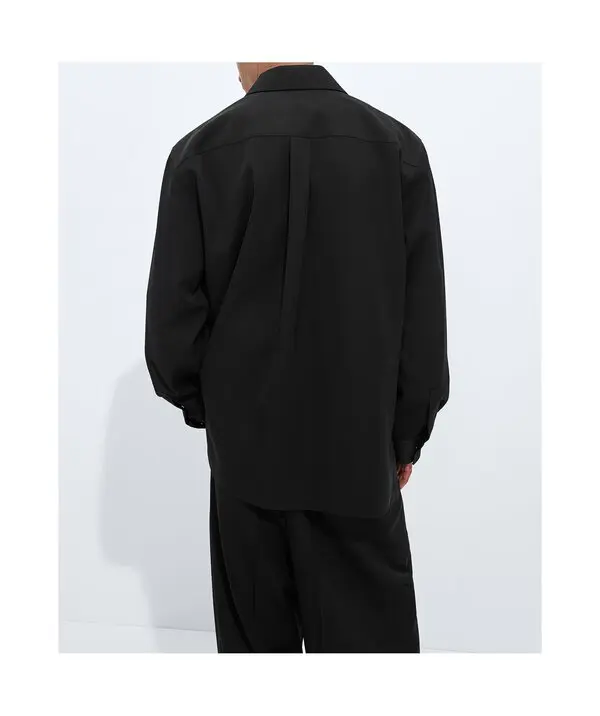 Bottega Veneta Zip-up Relaxed Fit Overshirt - Black