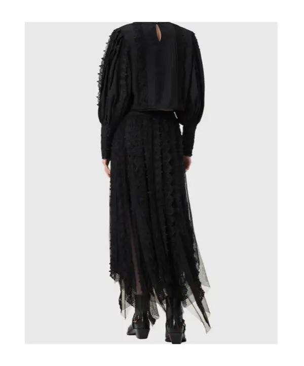 ALLSAINTS Vashtie Lace Midi Skirt