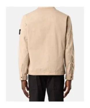 Stone Island Logo Patch Pocket Detail Shirt - Desert