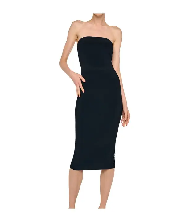 Norma Kamali Strapless Midi Dress