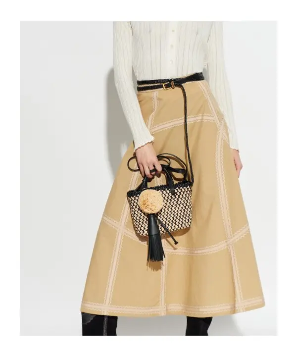 Ulla Johnson Norah Panelled Midi Skirt - Beige