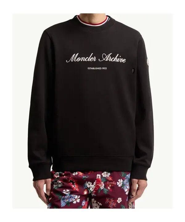 Moncler Archive Logo Crewneck Sweatshirt