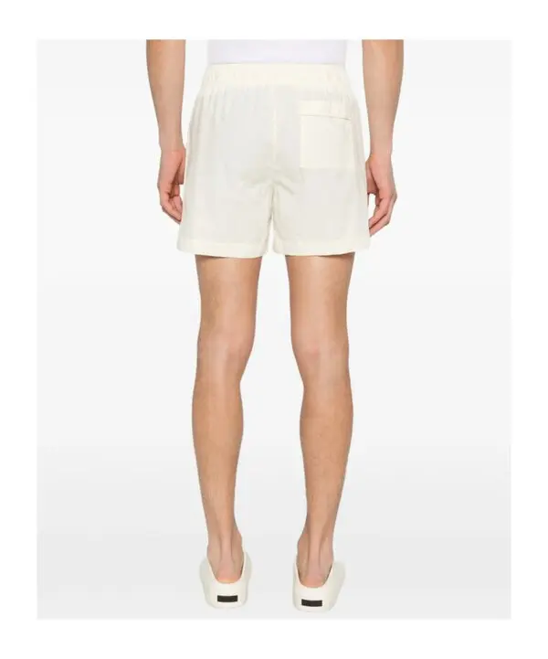 ENTIRE STUDIOS Drawstring Patch Pocket Shorts - White