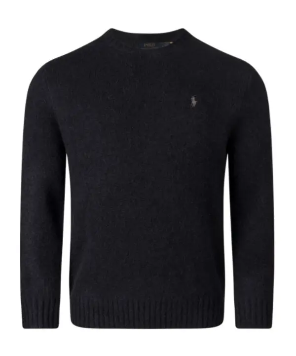Polo Ralph Lauren Embroidered Crewneck Jumper - Black