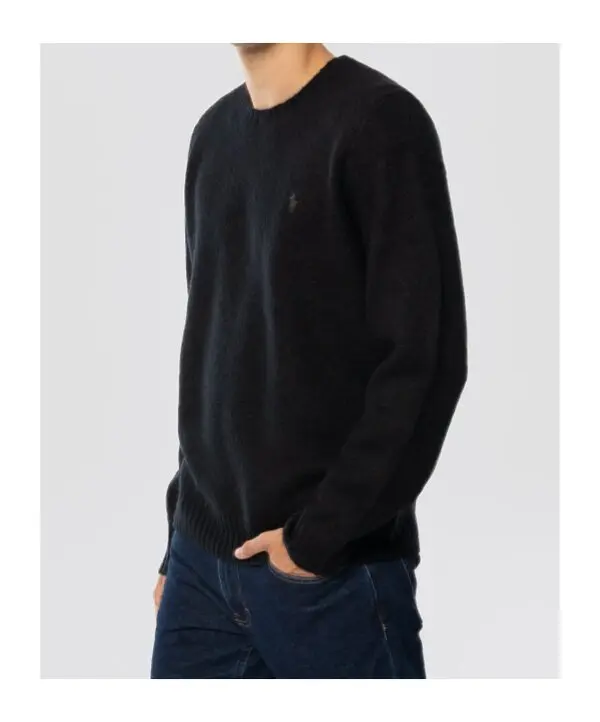 Polo Ralph Lauren Embroidered Crewneck Jumper - Black
