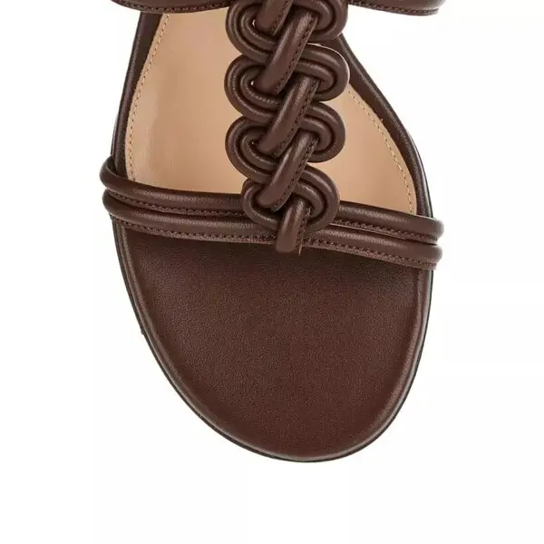 GIANVITO ROSSI Capua 45 Braided High-heeled Sandals