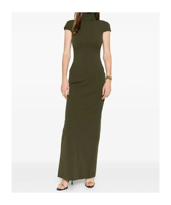 Solace London Maxi Dress - Dark Olive