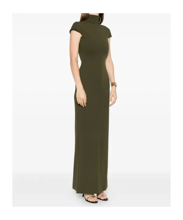 Solace London Maxi Dress - Dark Olive
