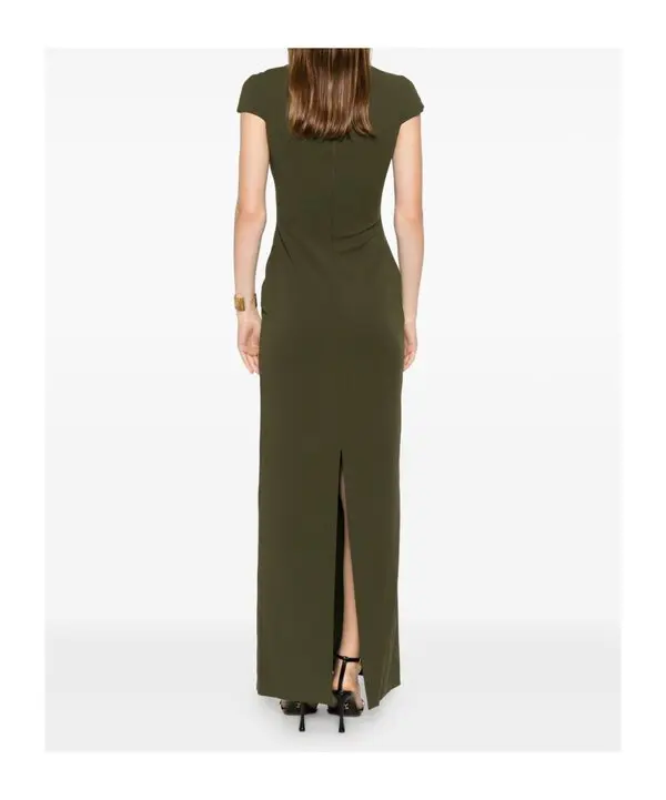 Solace London Maxi Dress - Dark Olive