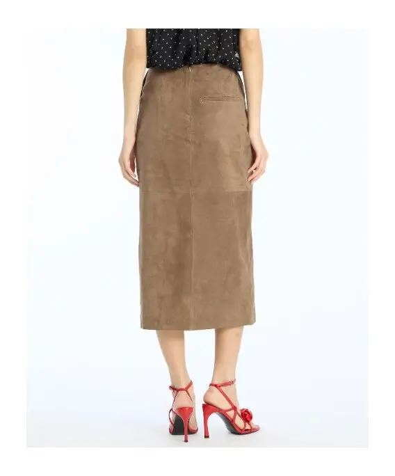ROTATE BY BIRGER CHRISTENSEN Midi Pencil Skirt With Front Slit