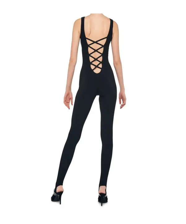Norma Kamali Sleeveless Jumpsuit With X Cutout
