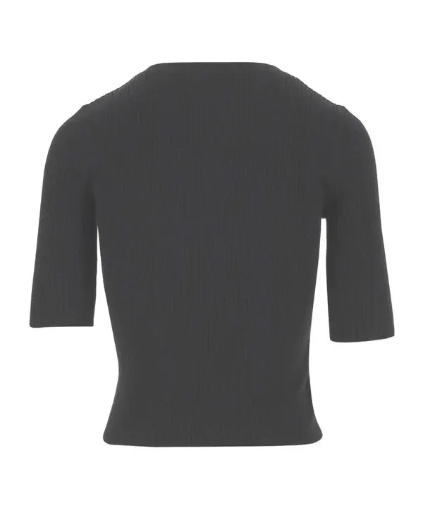 Pinko Logo Detailed Cropped Jumper