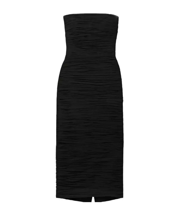 Carolina Herrera Strapless Midi Dress