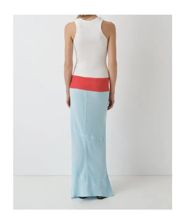 Gimaguas Sleeveless Maxi Dress With Patchwork Design