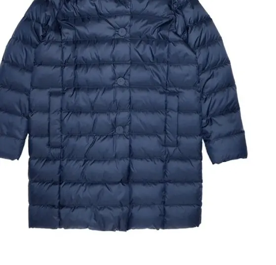 Max Mara Down Coat With High Neck - Blue