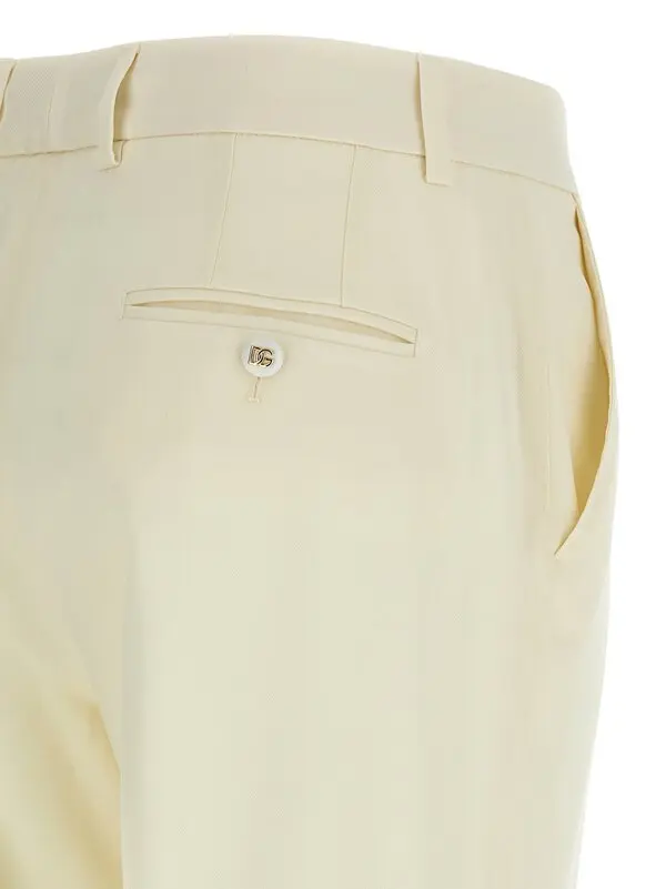 Dolce & Gabbana Tailored Pressed Crease Pants - Nude