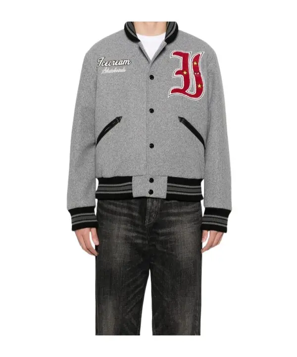 ICECREAM Logo-appliqué Bomber Jacket