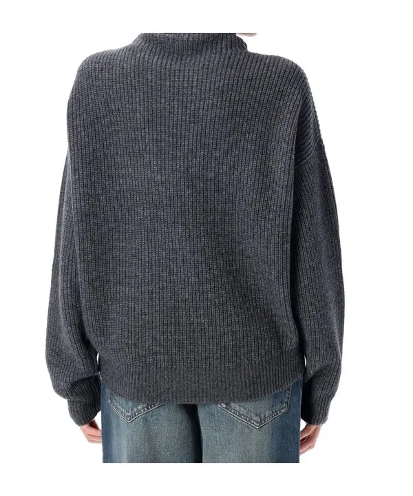 Isabel Marant Étoile High Neck Ribbed Long Sleeve Sweater