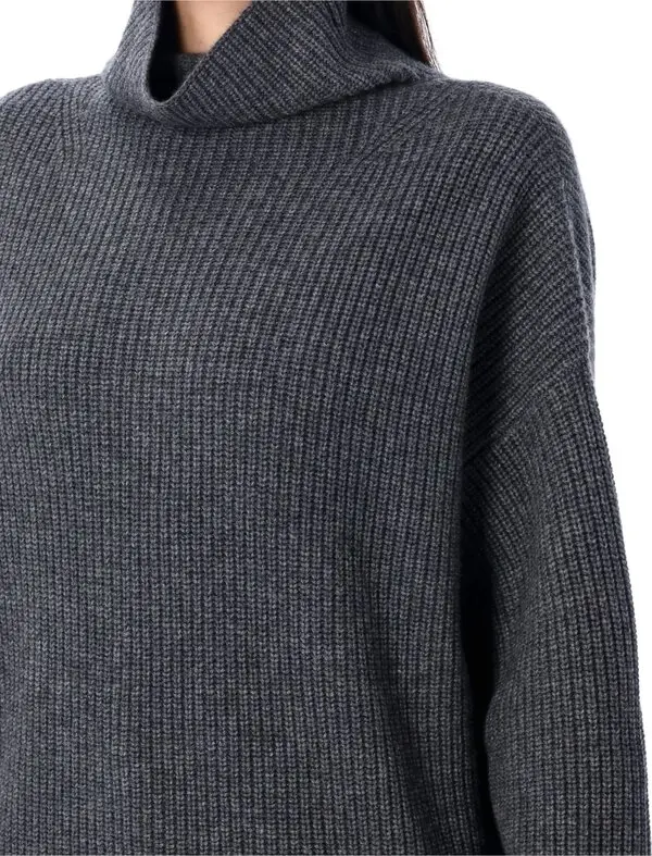 Isabel Marant Étoile High Neck Ribbed Long Sleeve Sweater