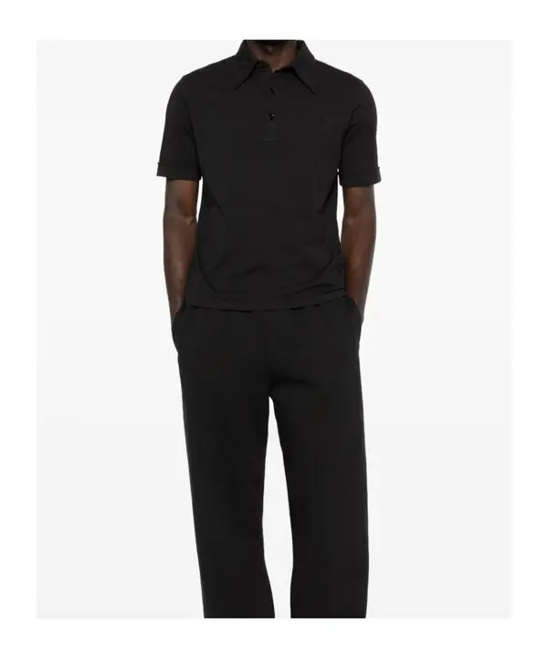 MAISON MARGIELA Logo-embroidered Polo Shirt