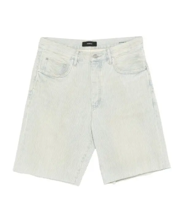 PURPLE BRAND Bead Splatter Destroy Shorts