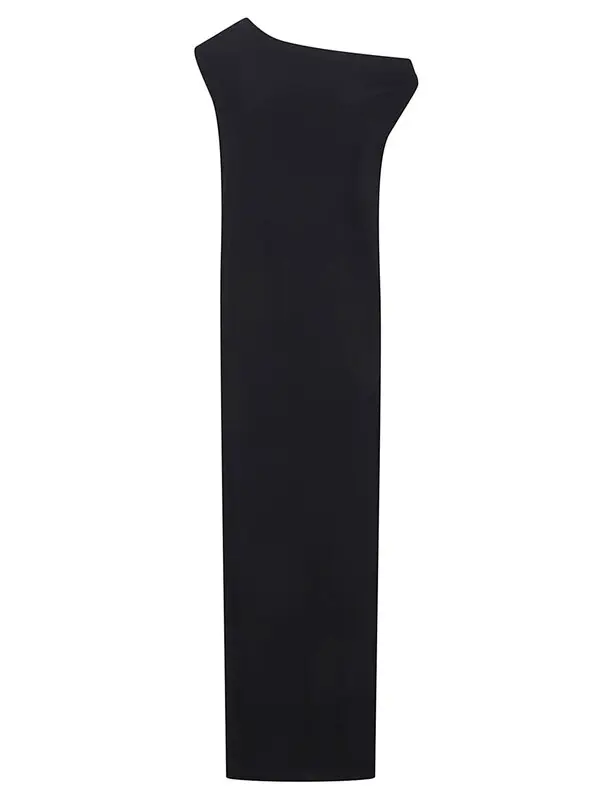 Norma Kamali One-shoulder Long Dress - Black