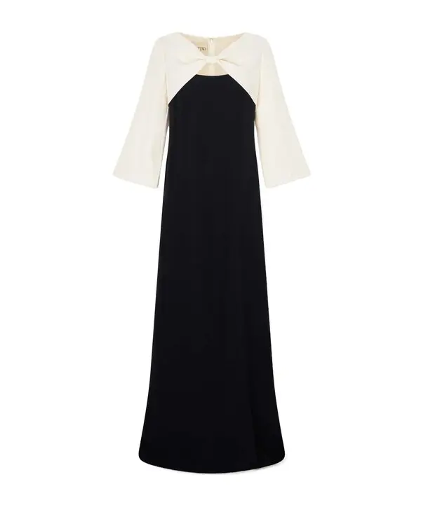 Valentino Garavani Color Block Bow Detail Dress