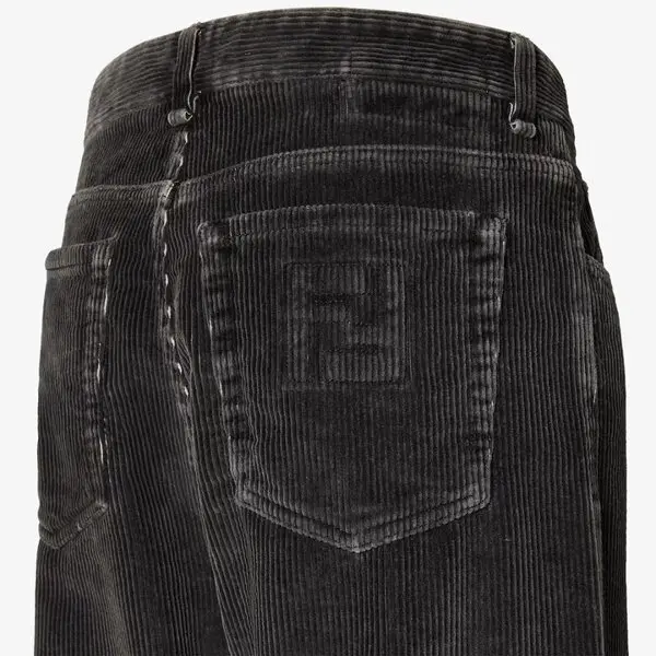 Fendi Straight-leg Corduroy Long Jeans
