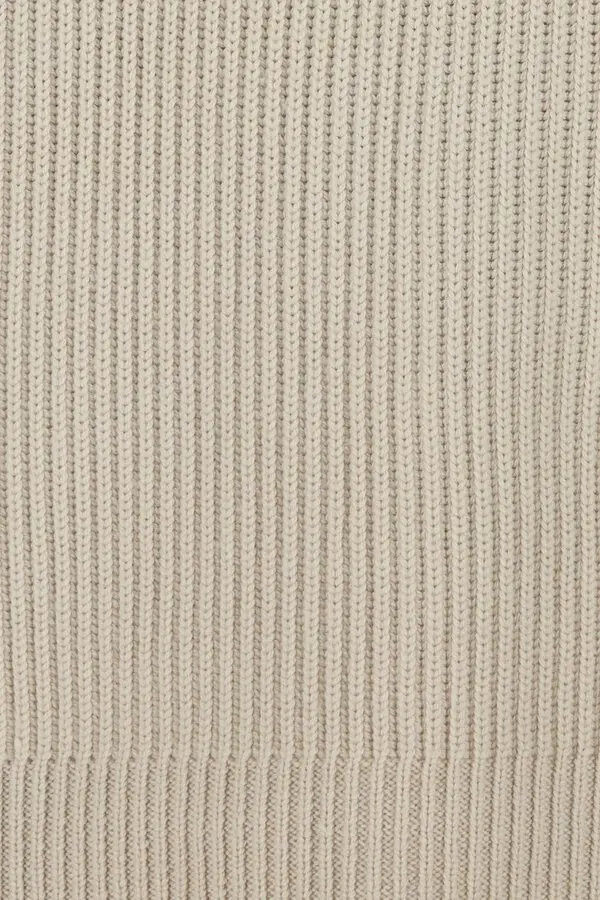 ENTIRE STUDIOS Long-sleeved Crew Neck Sweater With Ribbed Details - Beige