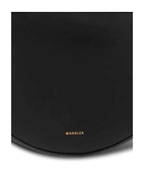 WANDLER Logo Embossed Shoulder Bag - Black