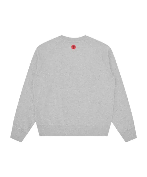 ICECREAM Running Dog Graphic Crewneck Sweatshirt - Gray