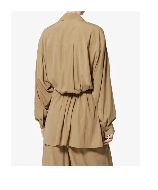 Isabel Marant Étoile Keren Jacket With Tie Detail - Khaki