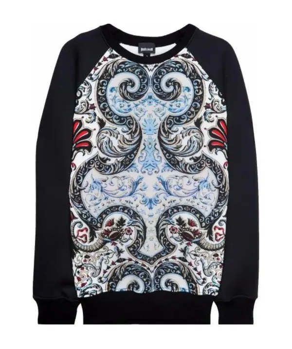 Just Cavalli Round Neck Printed Sweater