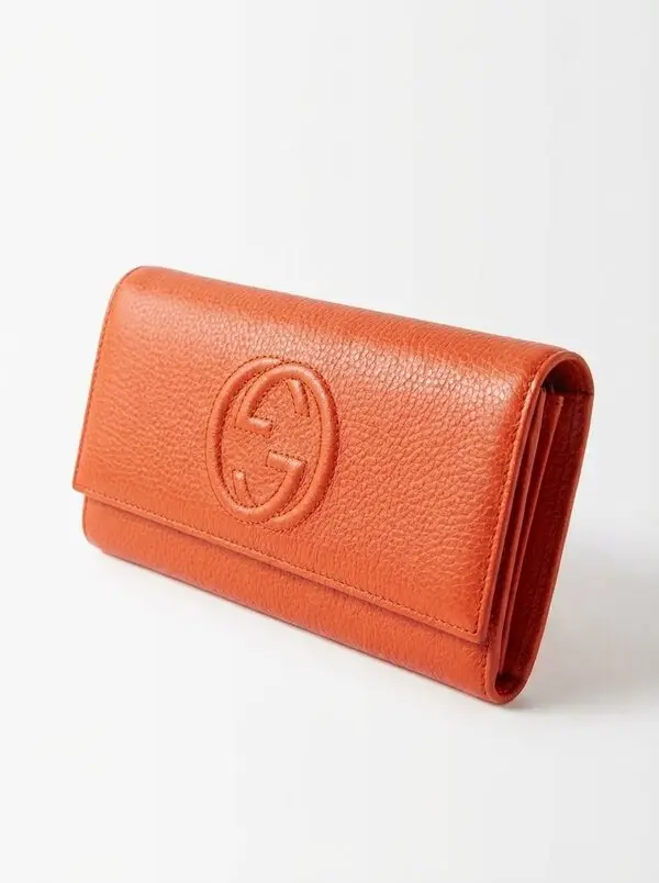 Gucci Gg Decorated Wallet - Red