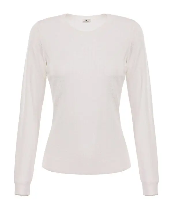 Elisabetta Franchi Logo Jacquard Knit Jumper