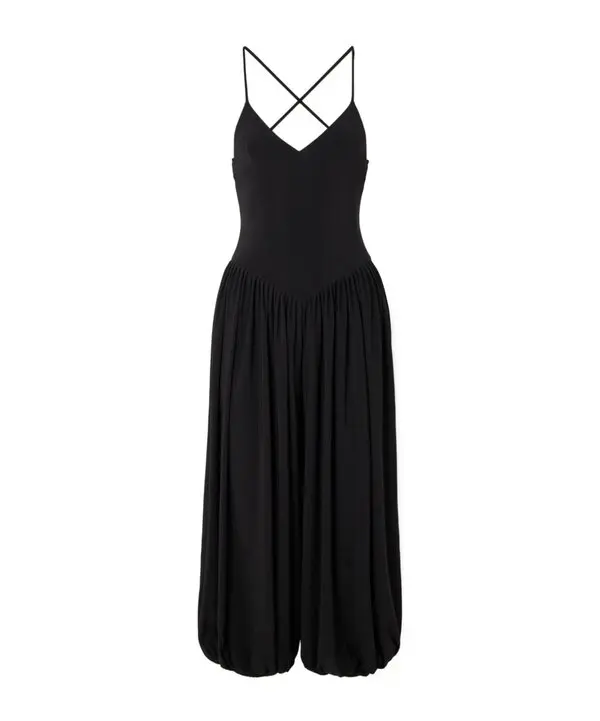 Norma Kamali Kenny Halterneck Jumpsuit - Black