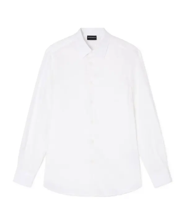 Emporio Armani Long-sleeve Button-up Shirt - White
