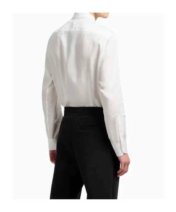Emporio Armani Long-sleeve Button-up Shirt - White
