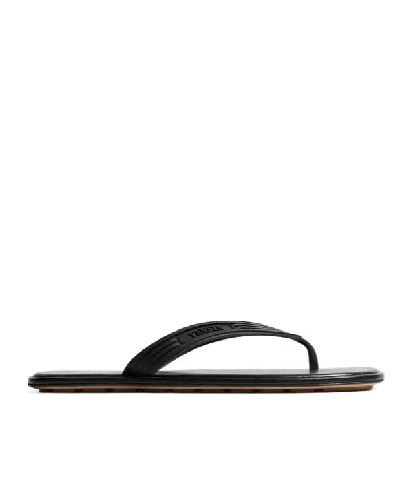 Bottega Veneta Sampieri Thong Sandals - Black