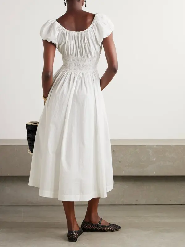DÔEN Quinn Midi Dress - White