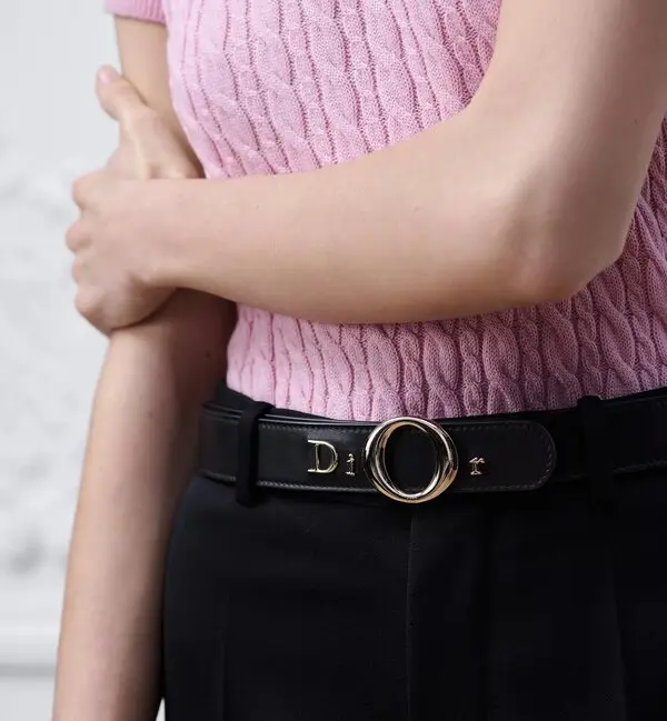 Dior Belt With Cd-engraved Buckle