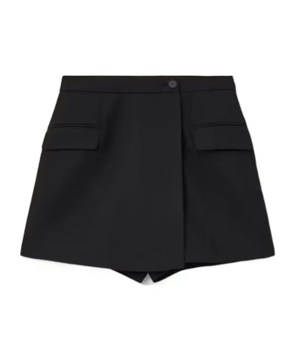 ALLSAINTS Mimmie Asymmetric Skort - Black