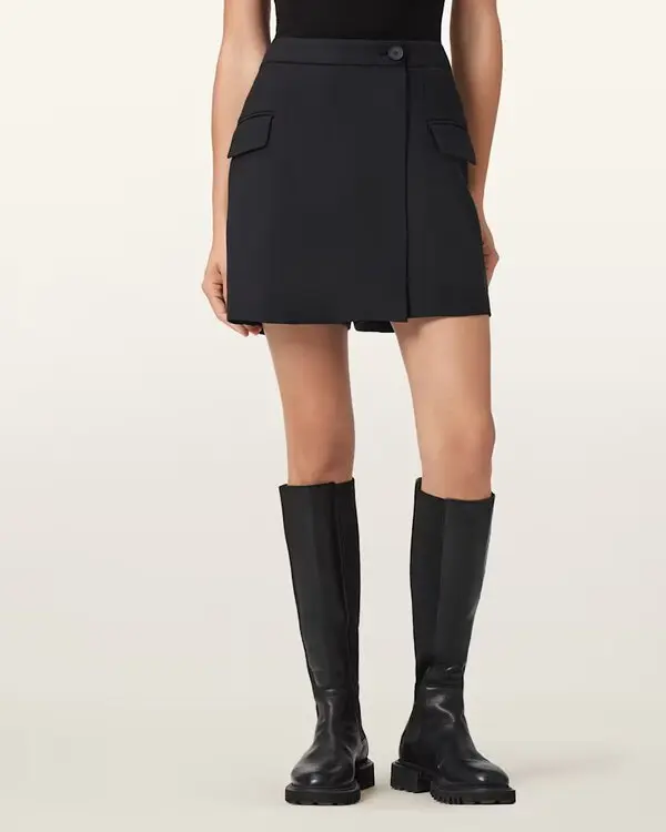 ALLSAINTS Mimmie Asymmetric Skort