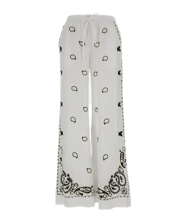 P.a.r.o.s.h Embroidered Trousers - White