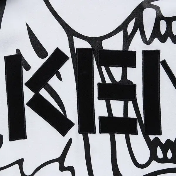Kenzo Printed Logo T-shirt Dress - White