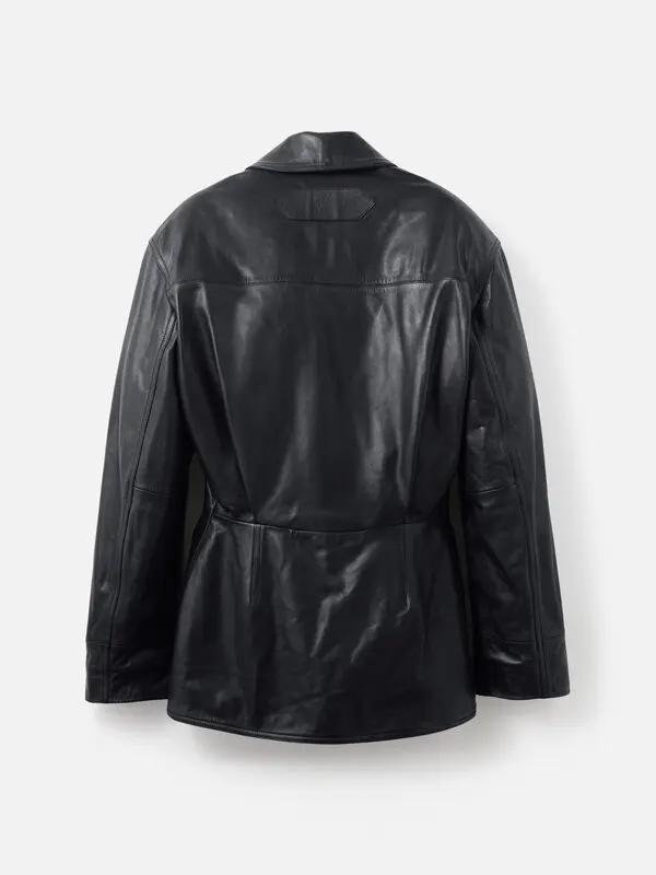 Jacquemus The Gardian Button-up Leather Jacket