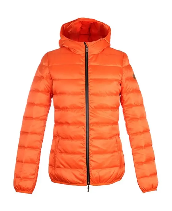 EA7 Hooded Down Jacket With Logo Detail