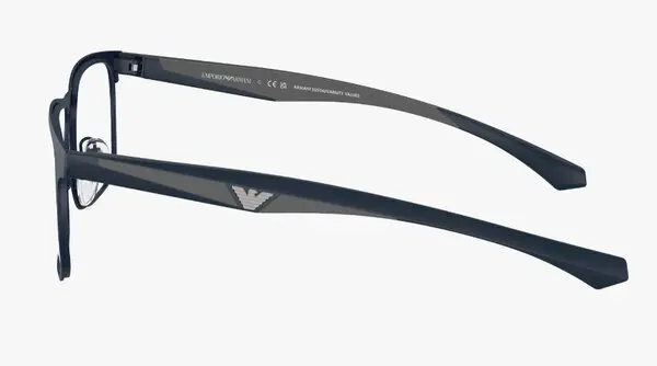 Emporio Armani Square Frame Eyeglasses - Black